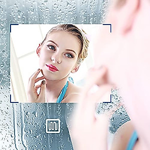 ZAYEN Bathroom Mirror Cabinet, Wall Mounted Bathroom Storage Cabinet with Smart Touch Switch Makeup Mirror Multifunctional Defogging Metal Aluminum Vanity Mirror Cabinet