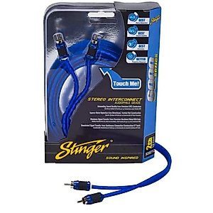 Stinger SI6217 17-Foot 2-Channel 6000 Series Audiophile Grade RCA Interconnect Cable , BLUE