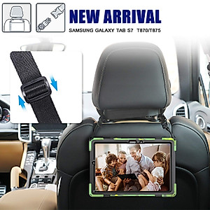 JZ 360 Degrees Kickstand Case Compatible with Samsung Galaxy Tab A 10.1 2016 with S Pen SM-P580 Stand Case Cover with Wrist Strap and Shoulder Strap - Purple