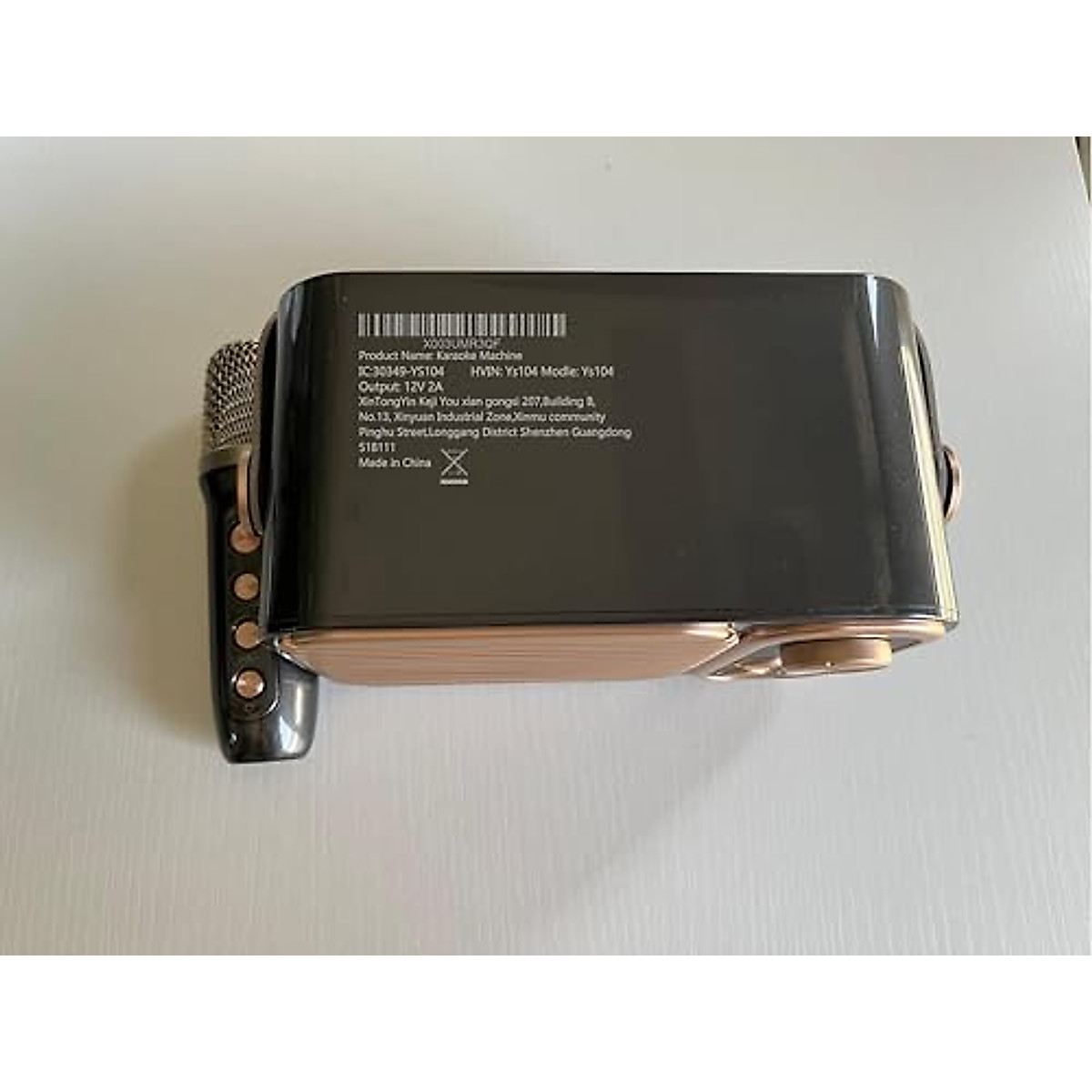 ALPOWL Mini Karaoke Machine for Adults Kids, Portable Bluetooth Speaker with Retro Radio Appearance, One-Click to Cancel The Original Sound for Home Party, Outdoor/Indoor