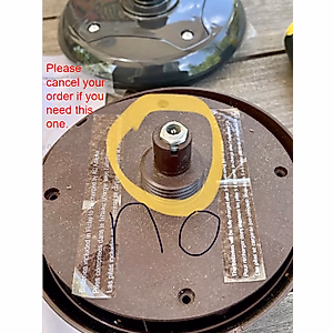 Replacement Solar Panel for Home Depot Hampton Bay Solar Umbrella, with MALE Electric Connector Gray