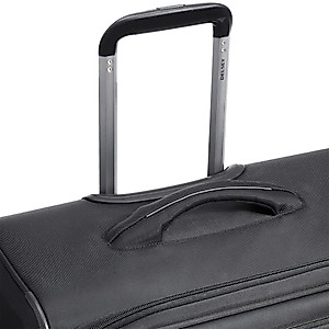 Delsey Mixed OPTIMAX LITE 55CM Slim 4 Double Wheels Cabin Trolley CASE, Black, standard size