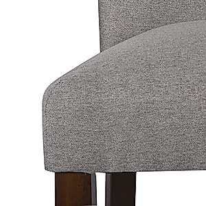 HomePop Parsons Classic Upholstered Accent Dining Chair, Single Pack, Grey