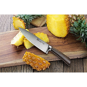 Cangshan TA Series 1021356 Swedish 14C28N Steel Forged 3-Piece TAI Knife Block Set, Walnut