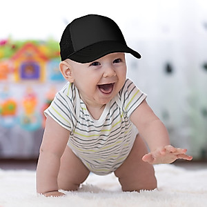 DALIX Infant Trucker Hat Baby Cap Tiny Extra Small Girls Boys in Black