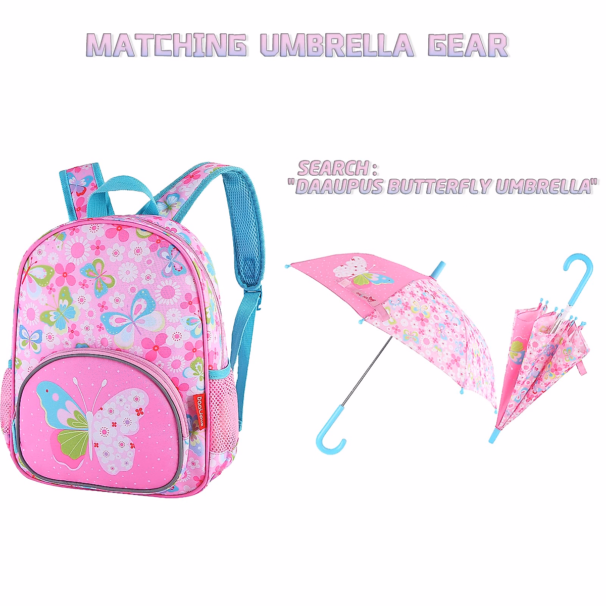 Daaupus 12-Inch girl preschool backpack,Kids Backpack for Boys & Girls, Perfect for Daycare and Preschool