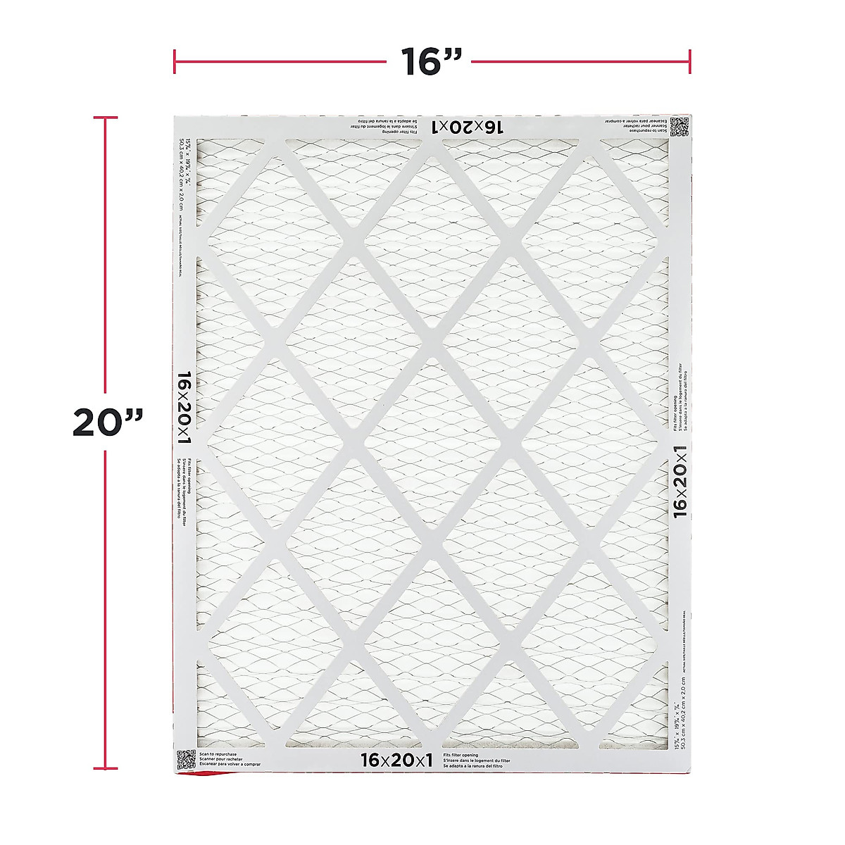 Frigidaire PureAir® 16x20x1 MERV 8 Allergen Electrostatic Pleated Air Conditioner HVAC AC Furnace Filters - 6 Pack