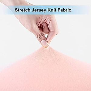 TILLYOU 2 Pack Mini Crib Fitted Sheets, Stretchy Soft Jersey Knit Portable Mini Pack n Play Playard, Playpen Bedding Sheet for Baby, Light Gray & Peachy Pink