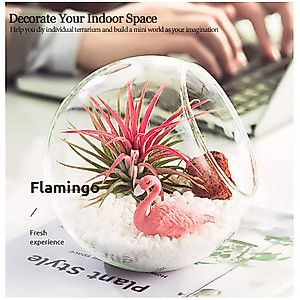 BeelDeel 100 Pcs Miniature Fairy Garden Accessories Outdoor Micro Landscape Figurines, DIY Ornament Fairy Garden Kit, Animals Miniature Figurines for Terrariums Potted Plant Bonsai Garden Decoration