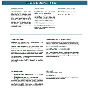 Organic Kelp Meal – Natural Supplement & Fertilizer (50 lb) L M8