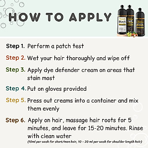 Kilomets BLACK Hair Dye Shampoo 400ml- 100% Grey Coverage in Minutes- Ammonia Free Hair Color Shampoo Cover Gray Silver Hair- Instant Darkening Coloring At Home- Gift for Mom Dad