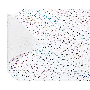 Papyrus 4 Sheet Rainbow Confetti Tissue Paper for Gifts, Decorations, Crafts, DIY and More