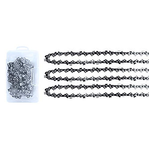 EXCELFU 3 Pack 16 inch Chainsaw Chains 3/8 LP .043 Inch 55 Drive Links fits Stihl MS170 MS180 017 009 019 023 PM400 61 PMM3 55