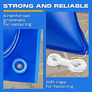 Yankee Pool Pillows for Above-Ground Swimming Pools | Extra Durable 0.4 mm PVC (27 Gauge) Winter Pool Pillow (4x4 ft.)