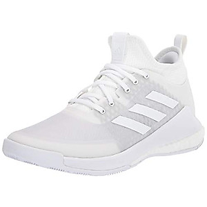 adidas Women's Crazyflight Mid Cross Trainer, White, 13 M US Big Kid
