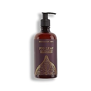 Beekman 1802 Goat Milk Body Lotion, Fig Leaf - Scented - 12.5 oz - Hydrating & Deeply Moisturizing - With Shea Butter & Jojoba Seed Oil - Good for Sensitive Skin - Cruelty Free