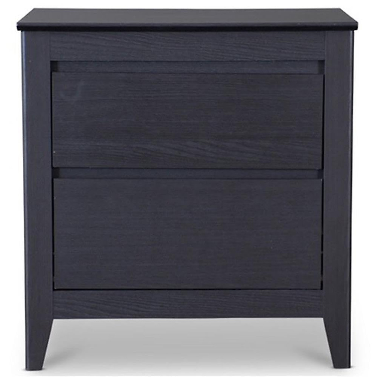 Baxton Studio Wholesale Interiors Carolina Contemporary 2-Drawers Nightstand, Brown