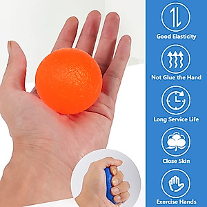 Strеss Relief Balls 1.97 In Squeeze Exercise Stress Balls, 3 Gel Hand Balls for Arthritis Hand, Finger, Grip Strengthening and Stress Relief (Round)
