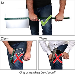 SmartSign "Private Property - Please Do Not Trespass" LawnBoss® Sign | 10" x 12" Aluminum Sign With 3' Stake