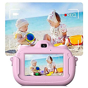 LKYBOA Kids Camera, Digital Video Camera Gifts for Boys and Girls, Toddler Video Recorder Mini Rechargeable and Shockproof Camera (Color : Green)