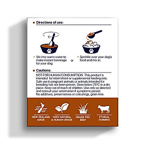 Kōrure Pets Beef Bone Broth Powder - All-Natural Dog Supplement for Bone Health and Digestion