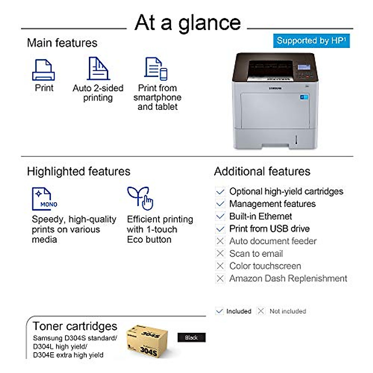 Samsung SL-M4530ND/TAA ProXpress Wireless Monochrome Printer