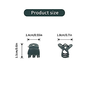 KINGLAKE GARDEN Plant Orchid Clips,100 Pcs Plant Clips Dark Green Plant Orchid Support Clips with Box,Garden Orchid Clips for Supporting Stems Vines Stalks Grow Upright