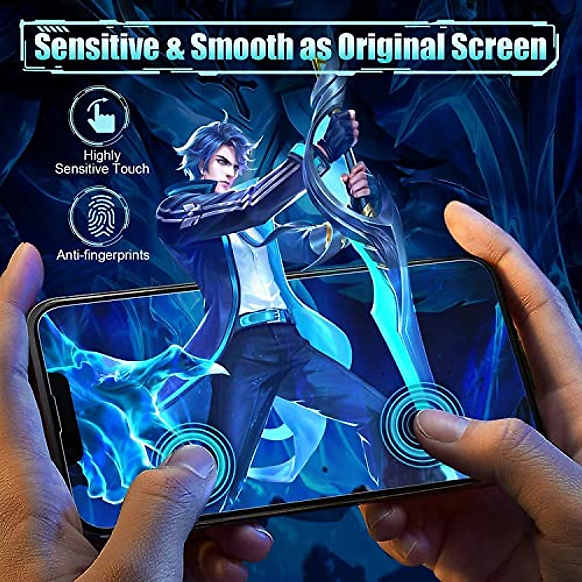 NatuBeau 3 Pack Screen Protector Compatible with iPhone 13 / iPhone 13 Pro, iPhone 13 Pro Screen Protector Tempered Glass, 6.1 inch, 9H Hardness, Scratch Resistant, Easy Installation, Case Friendly