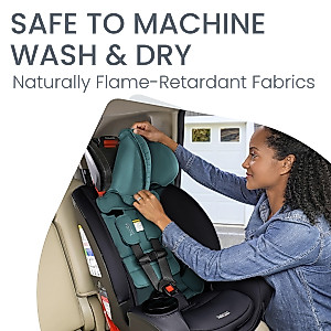 Britax One4Life Convertible Car Seat, 10 Years of Use from 5 to 120 Pounds, Converts from Rear-Facing Infant Car Seat to Forward-Facing Booster Seat, Machine-Washable Fabric, Jade Onyx