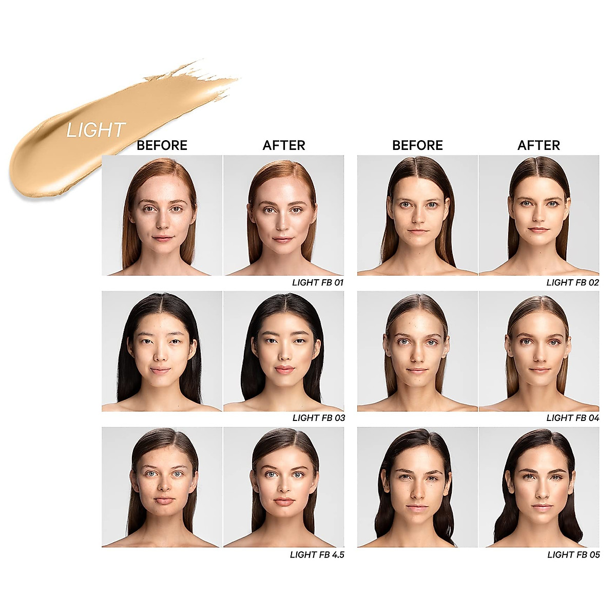 Kevyn Aucoin Foundation Balm, FB 02 (Light) shade + brush: Light diffusing. Full coverage, buildable, blends, blurs, corrects, evens out complexion, and hydrates. All skin types. Makeup artist go to.
