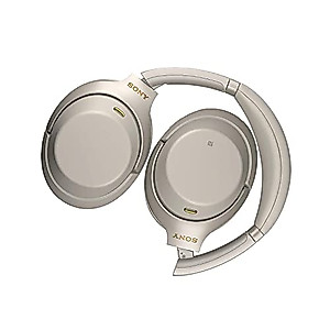 SONY WH1000XM3 Bluetooth Wireless Noise Canceling Headphones Silver WH-1000XM3/S (Renewed)