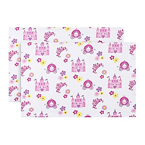 2-Pack Toddler Travel Pillowcases -100% Soft Microfiber, Breathable and Hypoallergenic - 14" by 20" Kids Pillowcases fits Pillows 14x19, 13x18 or 12x16, Princess Storyland