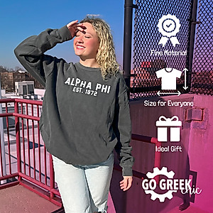 Delta Gamma Est. 1873 Sweatshirt (Small) Grey