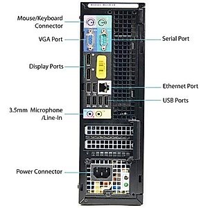 Dell Optiplex 7010 SFF Desktop Computer Tower PC, Intel Core i5-3470, WiFi, DVD-RW, Keyboard Mouse (Barebone Computer, Customize Your Own PC) Up to 16GB Ram / 2TB HDD (Renewed)
