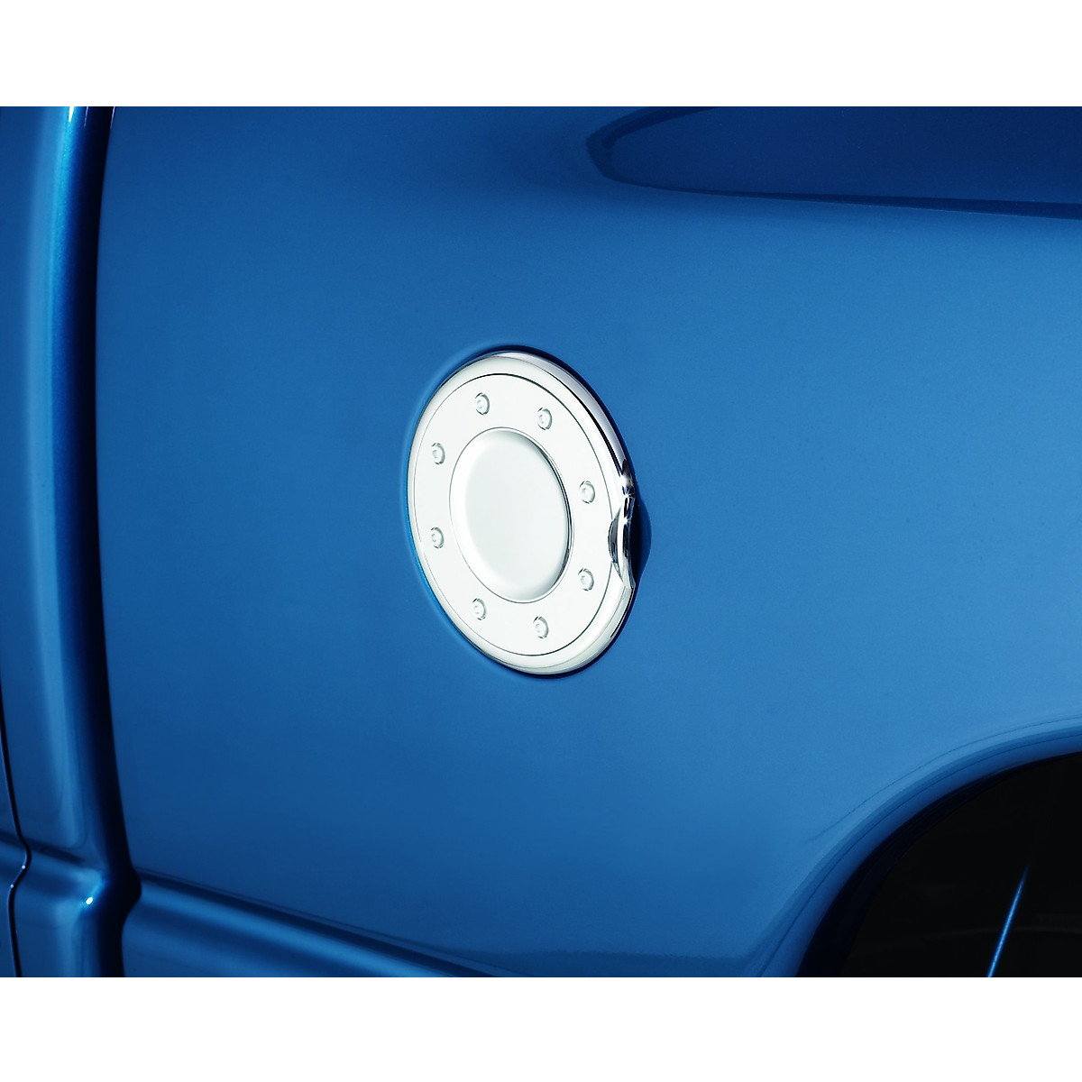 Auto Ventshade [AVS] Fuel Door Cover - Chrome | 688774 | Fits 1994 - 2008 Dodge RAM 1500, 1994 - 2010 Dodge RAM 2500/3500