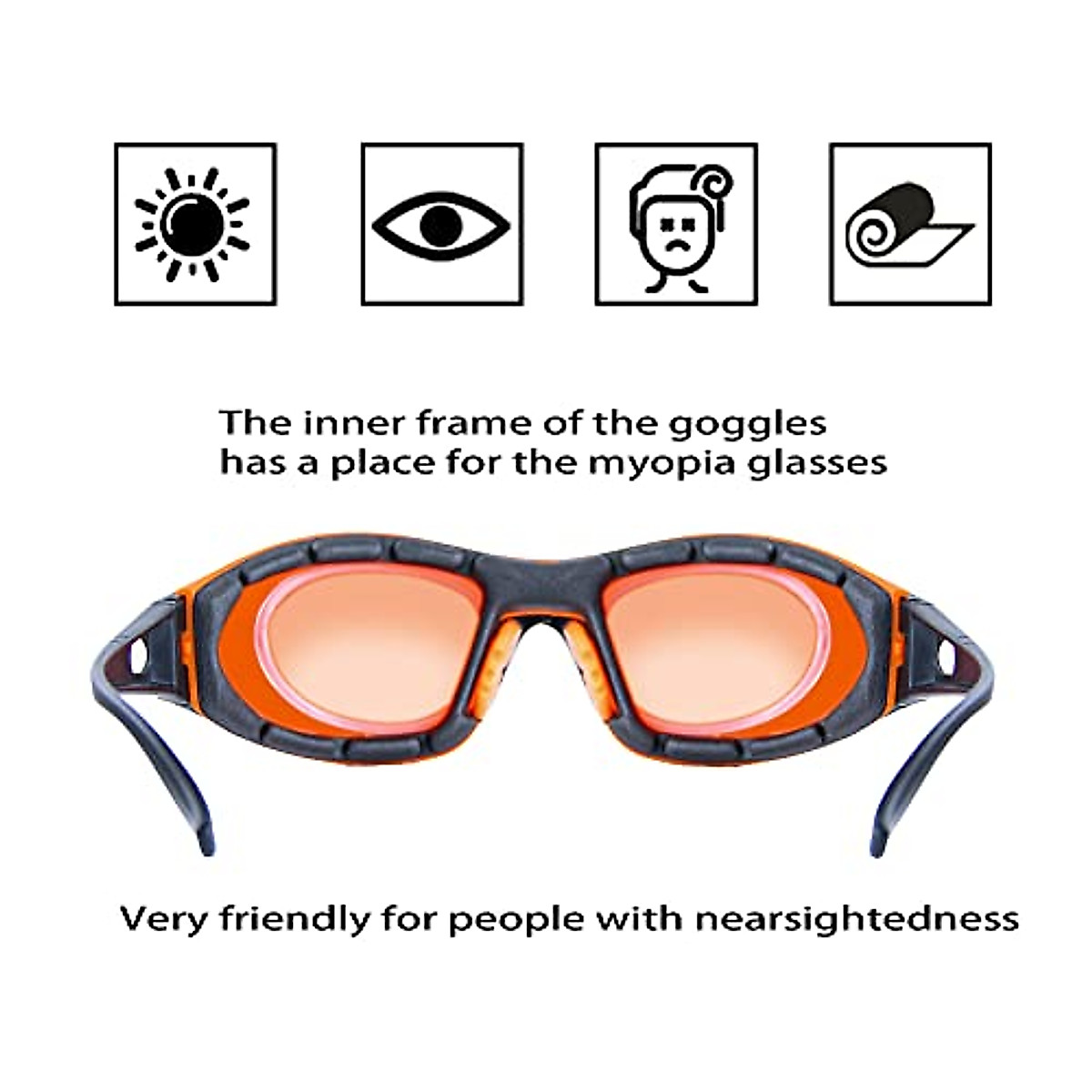 JILERWEAR Professional 180nm-540nm OD 6+ Violet/Blue/Green Laser Safety Glasses for 405nm, 445nm, 450nm,473nm, 532nm Laser Lightweight and Fashion Design