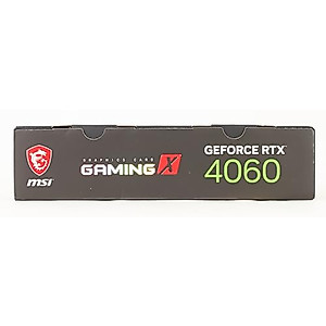 MSI GeForce RTX 4060 Gaming X 8G Graphics Card - RTX 4060 GPU, 8GB GDDR6 (17Gbps/128-bit), PCIe 4.0 - Twin FROZR 9 (2 x TORX Fan 5.0), RGB - HDMI 2.1, DisplayPort 1.4a