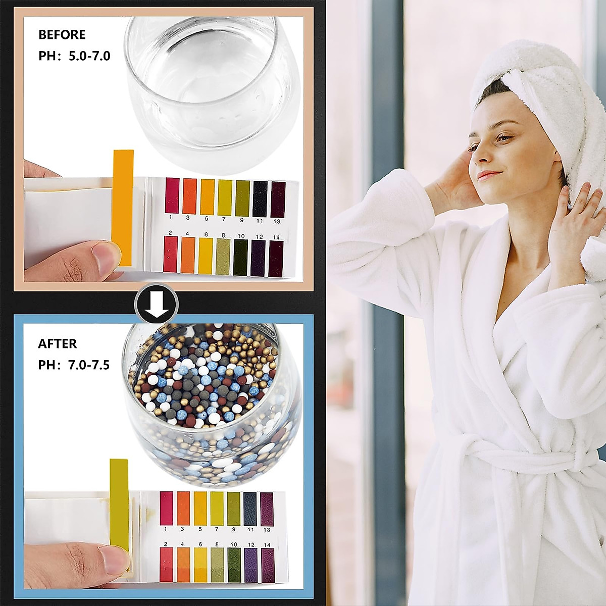 Slirceods sf100 Multi-Stage Shower Filter Replacement for NIROKET For aqua bliss® shower filter cartridge sf100 for shower filter replacement of Similar Design 15 and 20 stages (4-Pack)