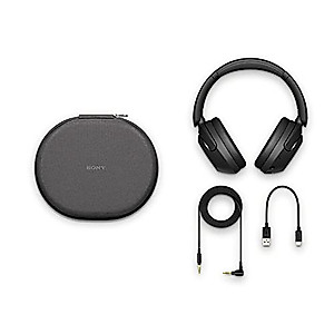 Sony WH-XB910N EXTRA BASS Noise Cancelling Headphones, Wireless Bluetooth Over the Ear Headset with Microphone and Alexa Voice Control, Black
