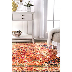 nuLOOM Vintage Mackenzie Runner Rug, 2&#039; 6&quot; x 6&#039;, Orange