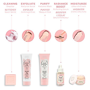 Panier des Sens Face wash, cleansing foam & Makeup remover, Radiant Peony facial skin care products - Made in France & 98% natural - 5 Floz / 150ml