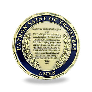 St. Christopher Challenge Coin for Travelers