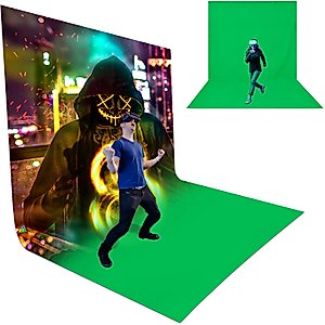LimoStudio [Extra Large] 10 x 20 ft. (W x H) Chromakey Green Backdrop Background Screen, True Chroma Key Color, 150GSM High Density Premium A+ Grade Synthetic Fabric, Photo Video Studio, AGG3030