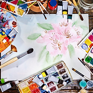 60 Pcs Canvases for Painting 5 x 7 Inch Stretched White Blank Cotton Canvas Panel Boards Bulk Flat Canvas Boards for Acrylic Oil Tempera Metallic Neon Painting Crafts