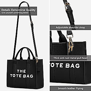 The Tote Bag for Women,PU Leather Tote Bags with zipper, Fashion Handbags/Shoulder Bag/Satchel