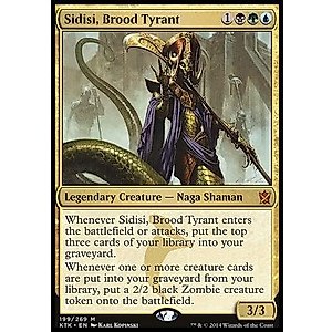 Magic: The Gathering Singles MTG Magic: The Gathering - Sidisi, Brood Tyrant (199) Khans of Tarkir KTK, Multi-colored (KTK199)