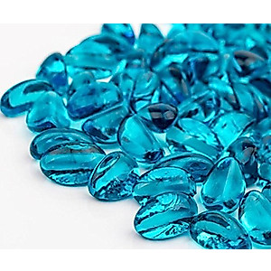 AKOYA Outdoor Essentials 42" Outdoor Propane Gas Fire Pit Table Bowl in Gray (Caribbean Blue)