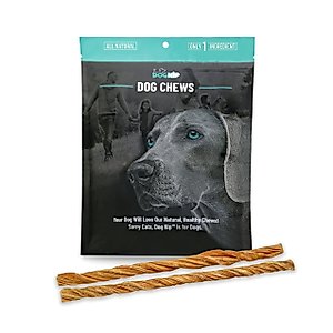 Dog Nip! 12" Tripe Twists - Crunchy Snack - Natural Grass Fed Organic Beef - Rawhide Alternative - Promotes Dental Health - Fully Digestible - Healthy Dog Treat Chews…