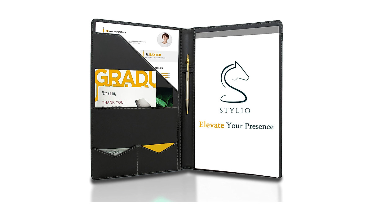 Stylio Padfolio Portfolio Folder - Elegant, Durable & Professional