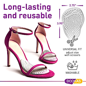 High Heel Comfort Pads | Metatarsal Pads Women - 4 Ball of Foot Cushions for Heels. Pain Relief Ball of Foot Cushions for Any High Heels - High Heel Inserts for Women - Heel Pads for High Heels